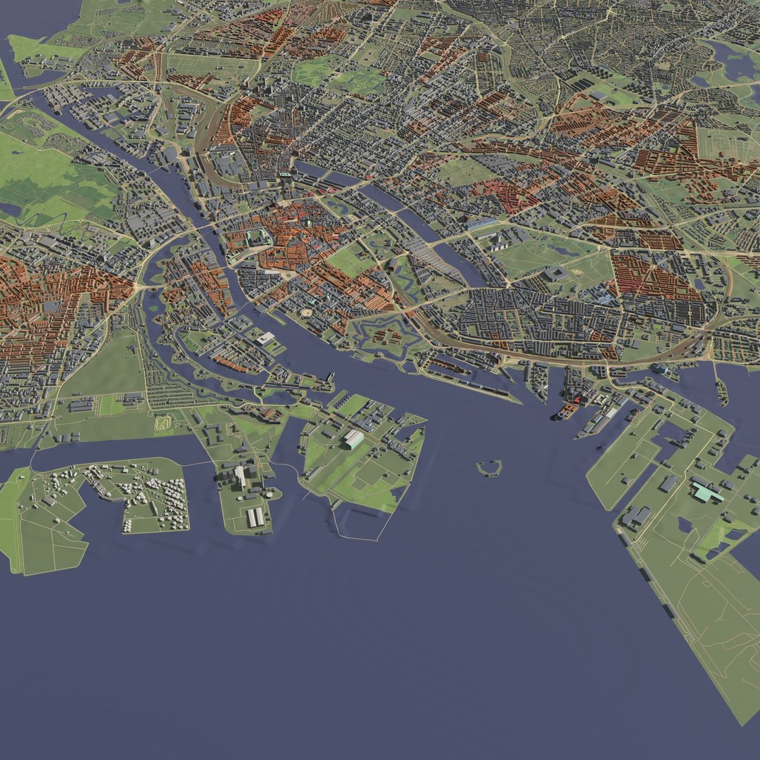 Copenhagen Denmark - City And Urban 3D Model - TurboSquid 2242750