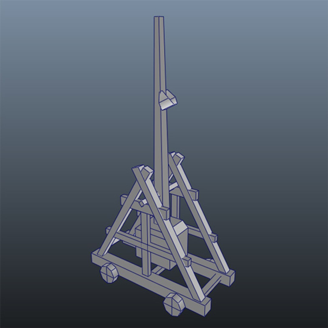 3d model trebuchet heavy artillery