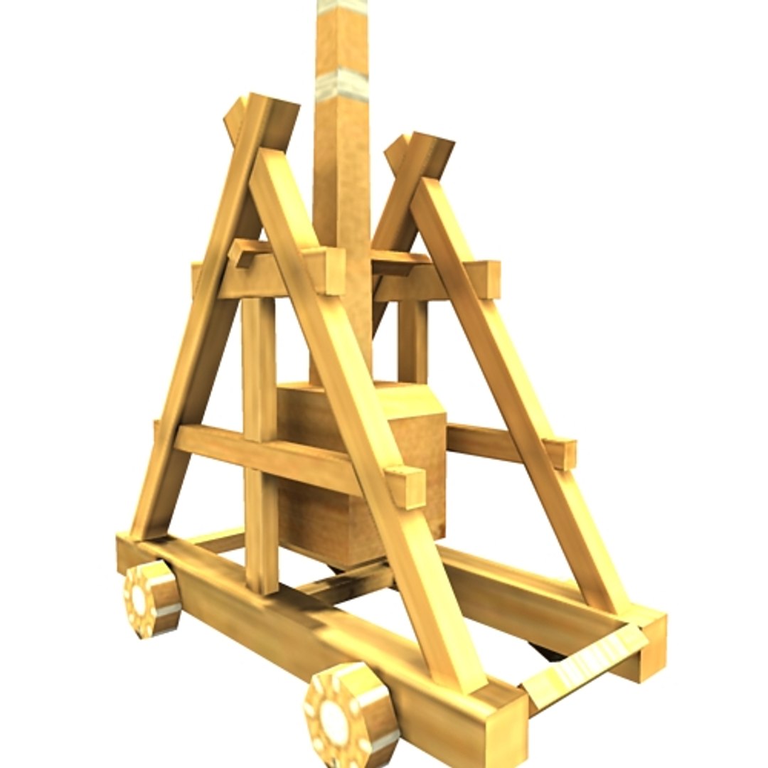 3d model trebuchet heavy artillery