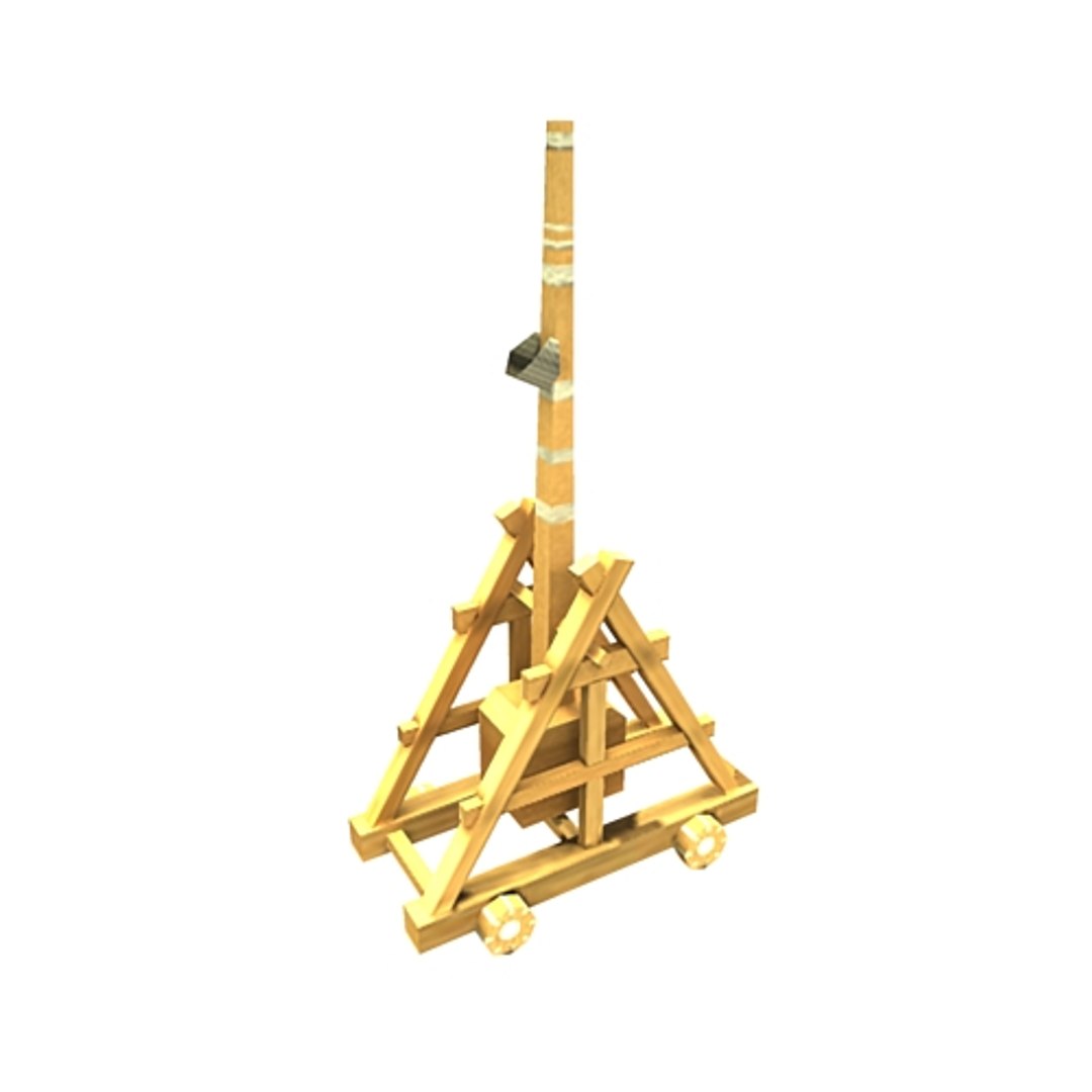 3d model trebuchet heavy artillery