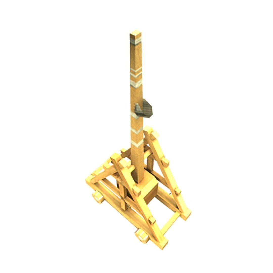 3d model trebuchet heavy artillery