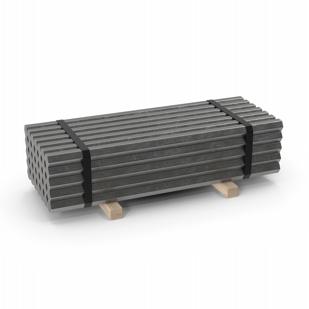 Stack Of Iron Beams 3D - TurboSquid 2085442