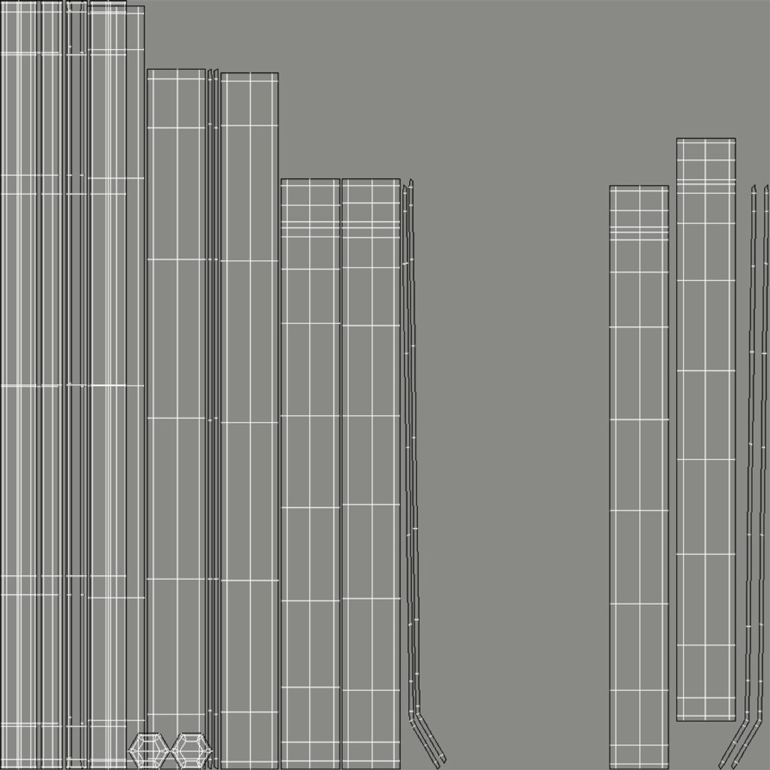 Stack Of Iron Beams 3D - TurboSquid 2085442