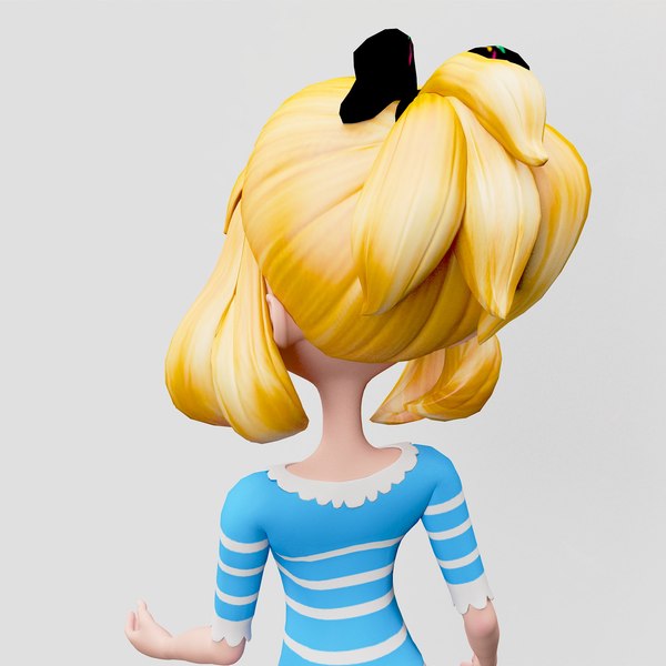 Celina Cartoon Mädchen 3D-Modell - TurboSquid 1337710