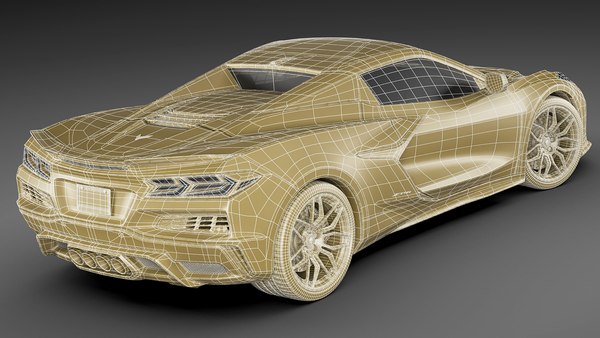 Chevrolet Corvette C8 Z06 convertible 2023 model - TurboSquid 1843409