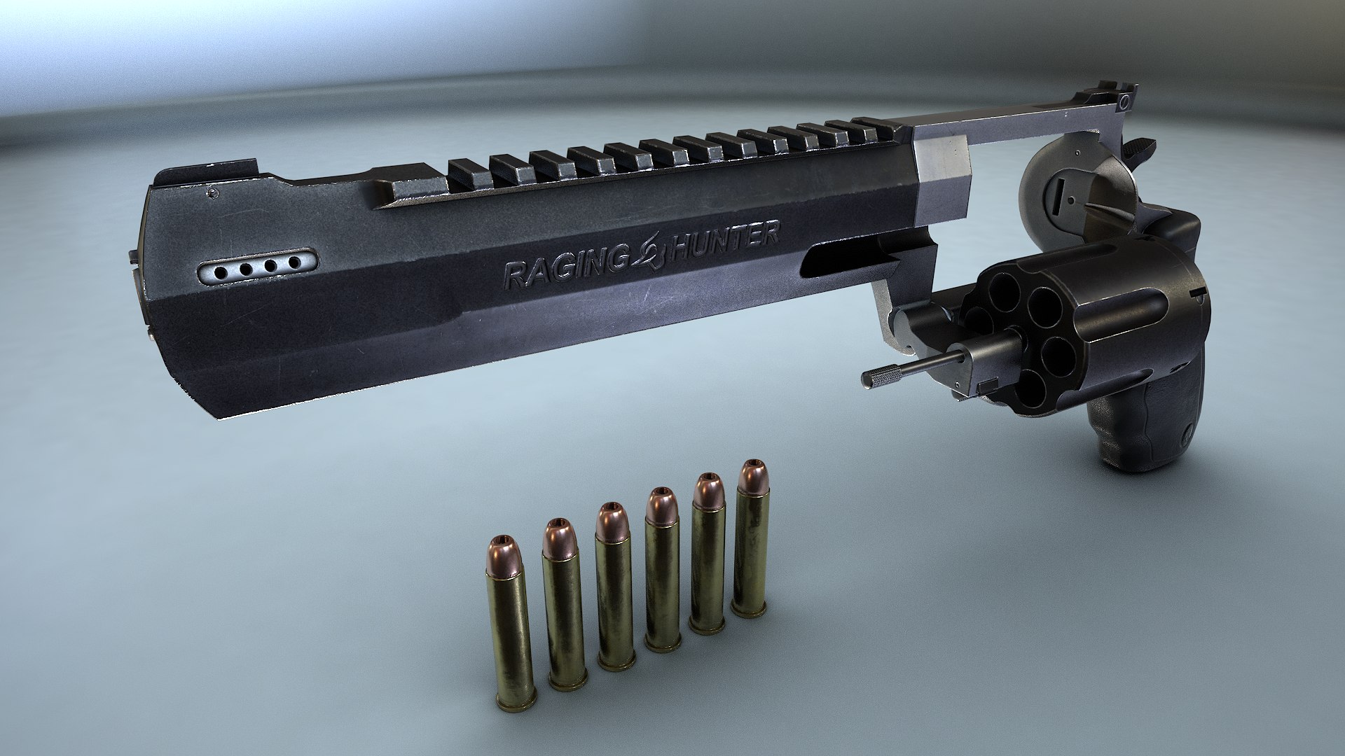 3D Taurus RH 460 Revolver - TurboSquid 2289074