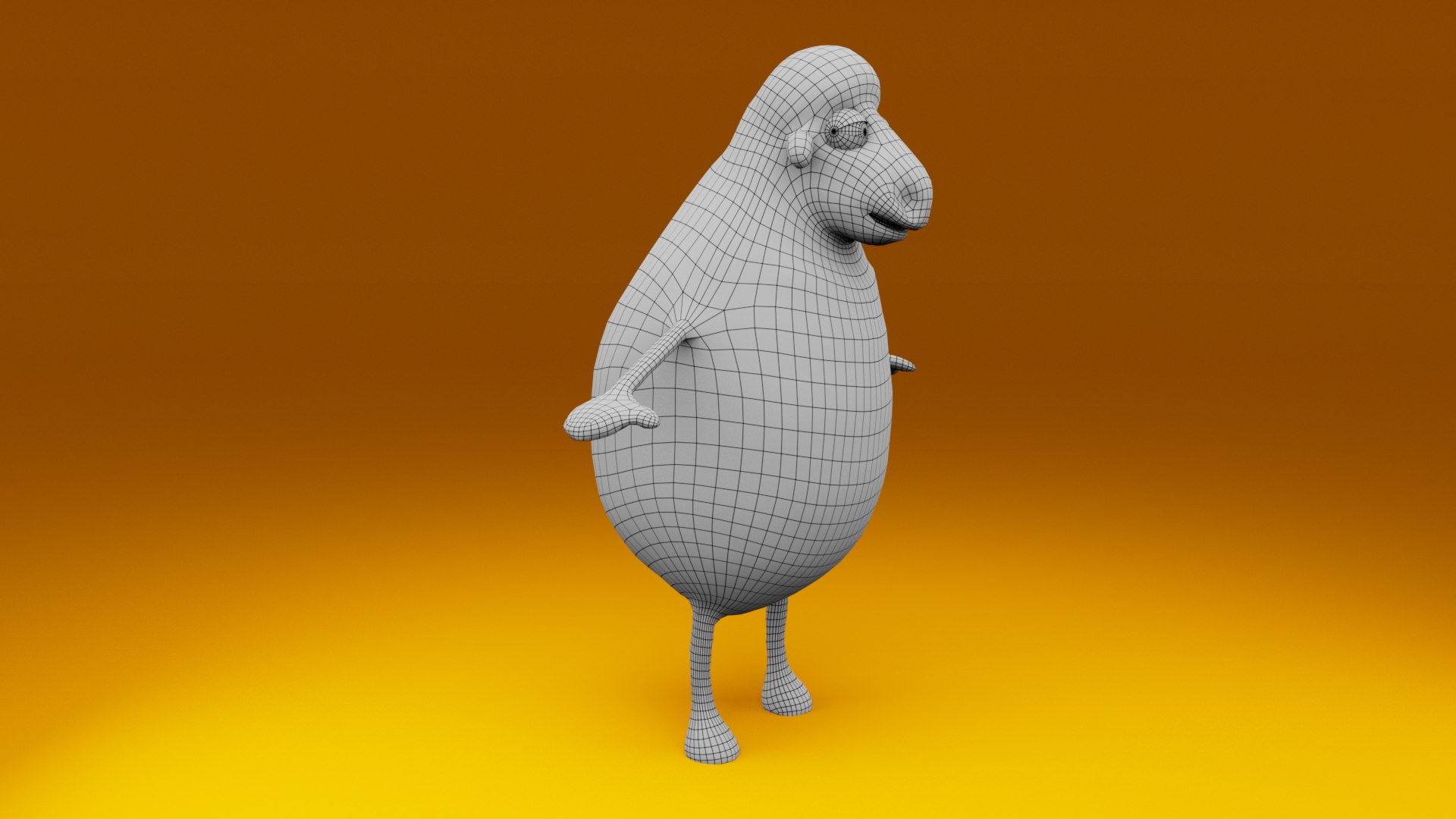 3D Model Stylized Cartoon Anthropomorphic Sheep 3D Model - TurboSquid ...
