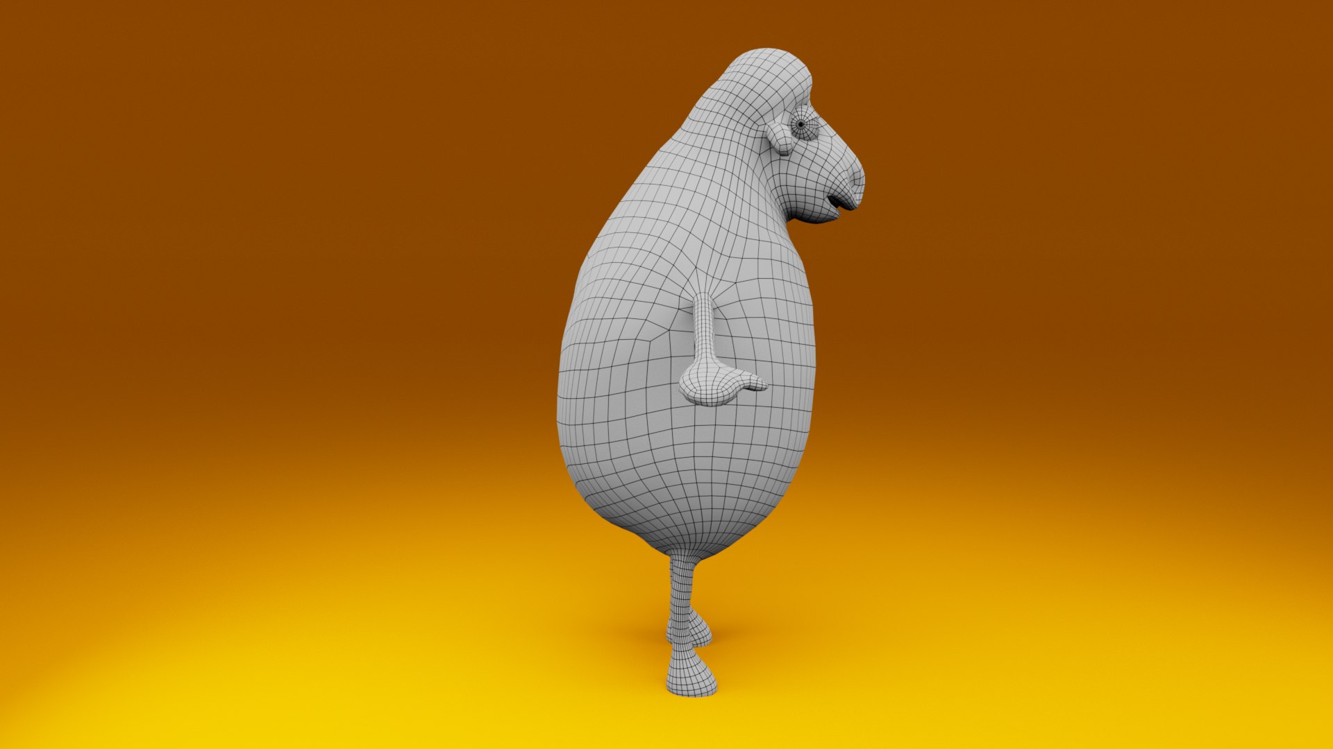 3D Model Stylized Cartoon Anthropomorphic Sheep 3D Model - TurboSquid ...