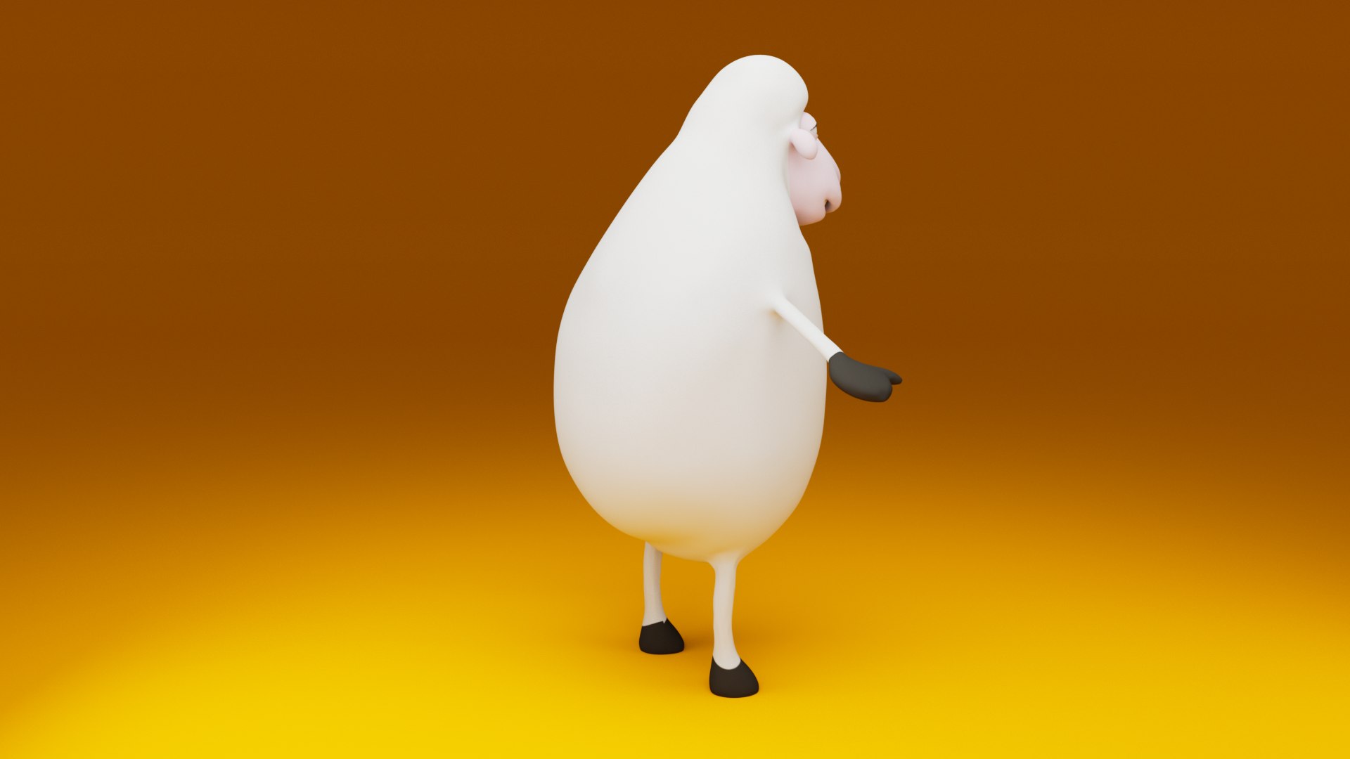 3D Model Stylized Cartoon Anthropomorphic Sheep 3D Model - TurboSquid ...