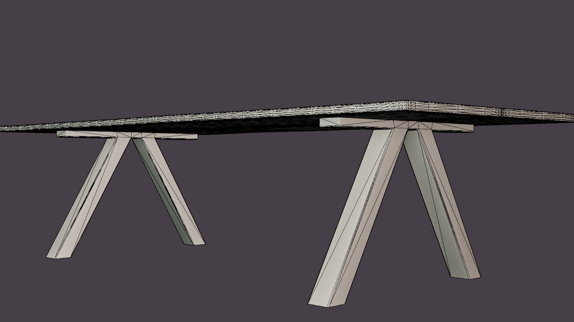 Long Island Dining Table 3D Model - TurboSquid 2240903