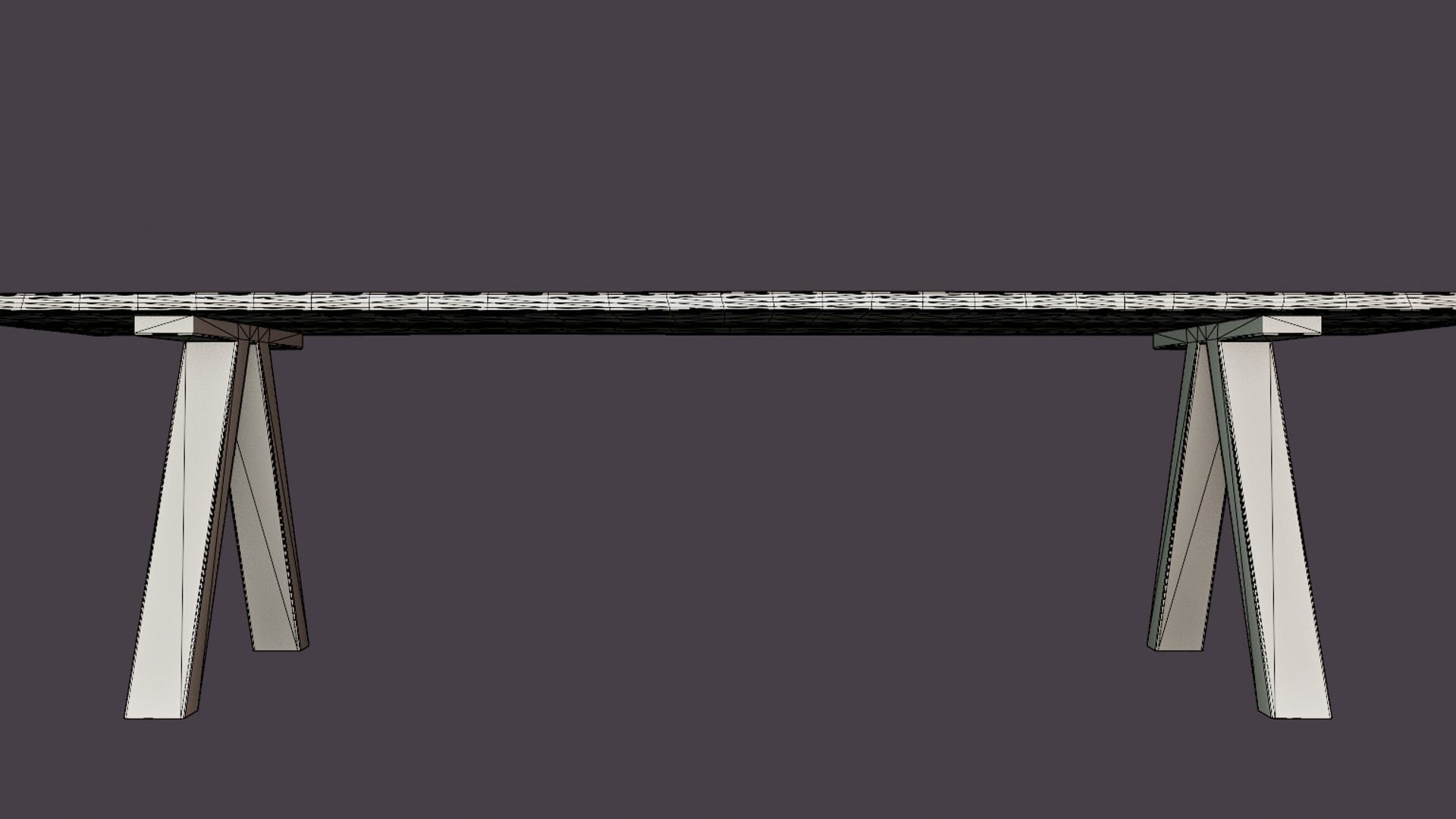 Long Island Dining Table 3D Model - TurboSquid 2240903