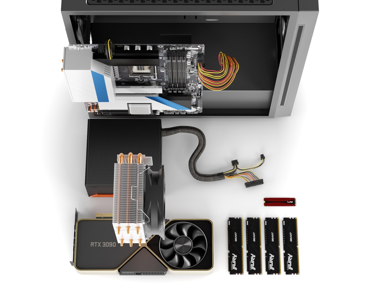 PC Full Case Model - TurboSquid 1897635