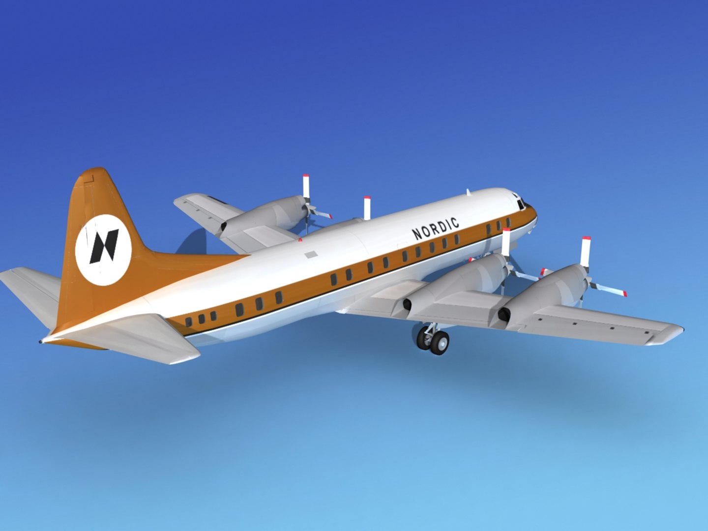 Propellers Electra Lockheed 3d Max