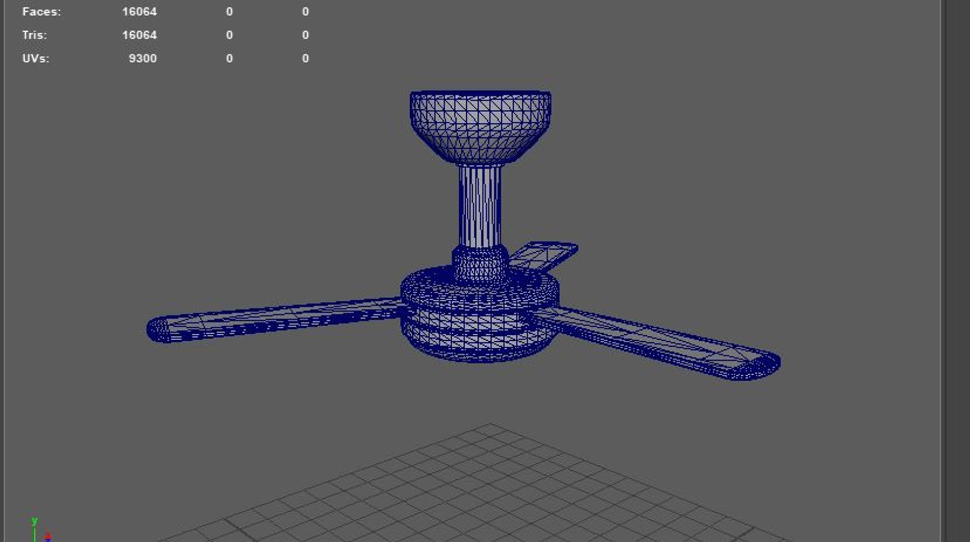 3D Ceiling Fan 3D Model - TurboSquid 2333024