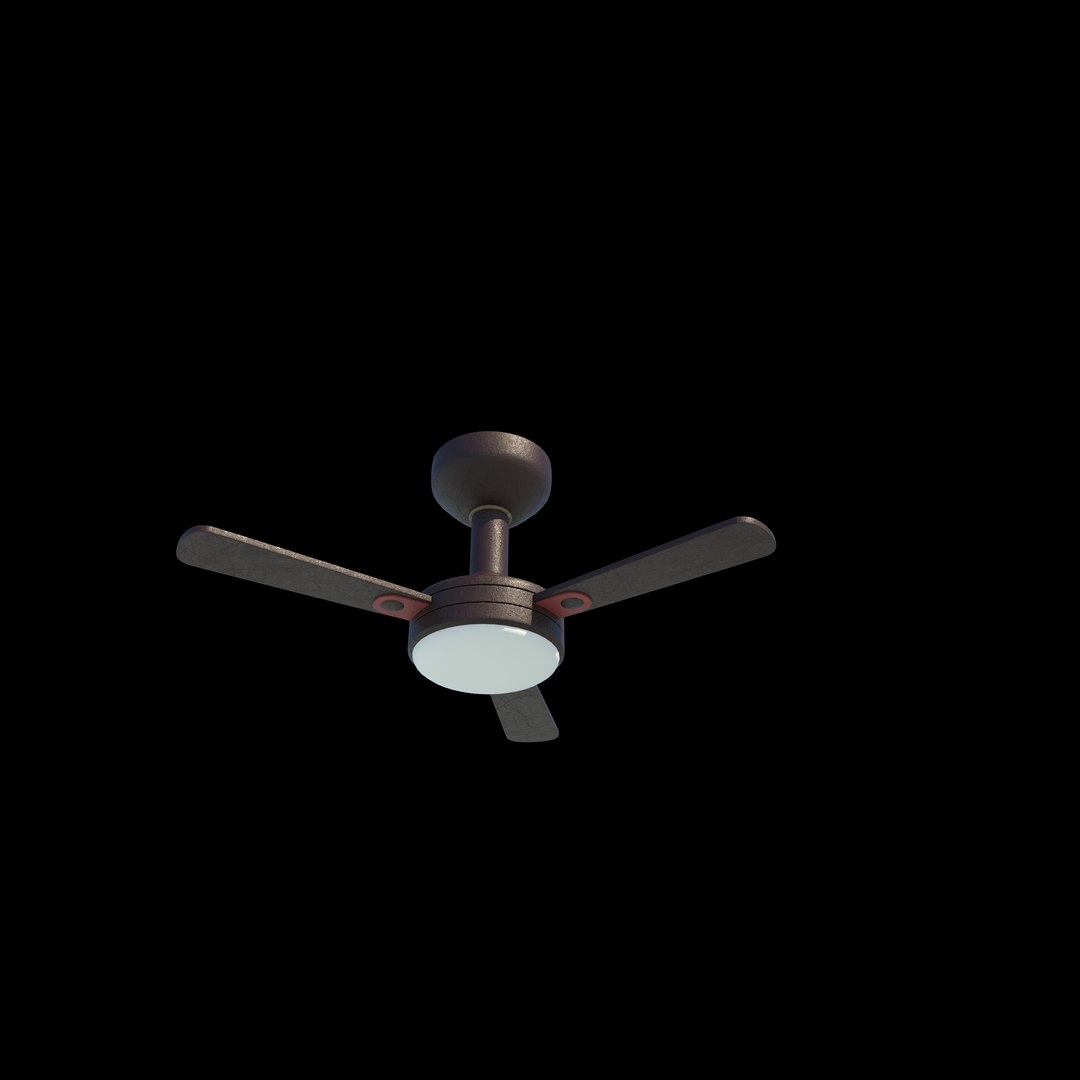 3D Ceiling Fan 3D Model - TurboSquid 2333024