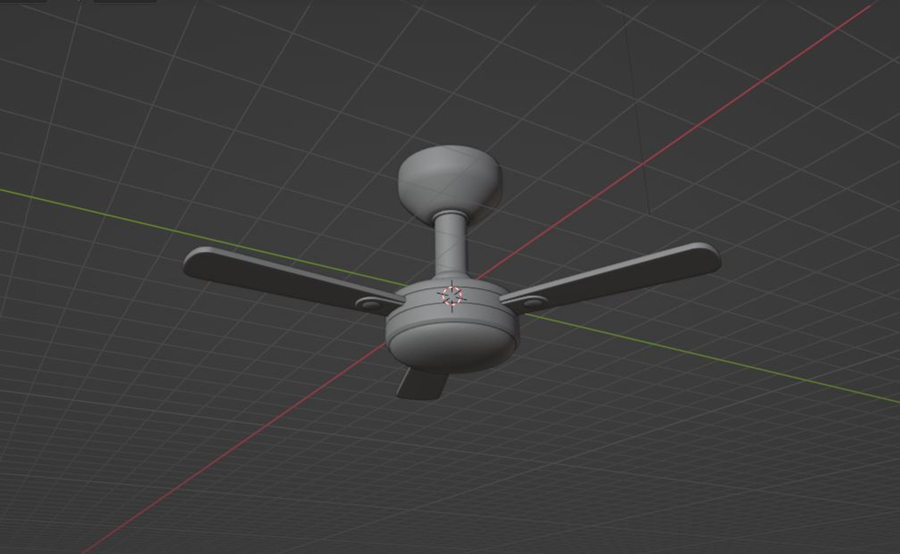 3D Ceiling Fan 3D Model - TurboSquid 2333024