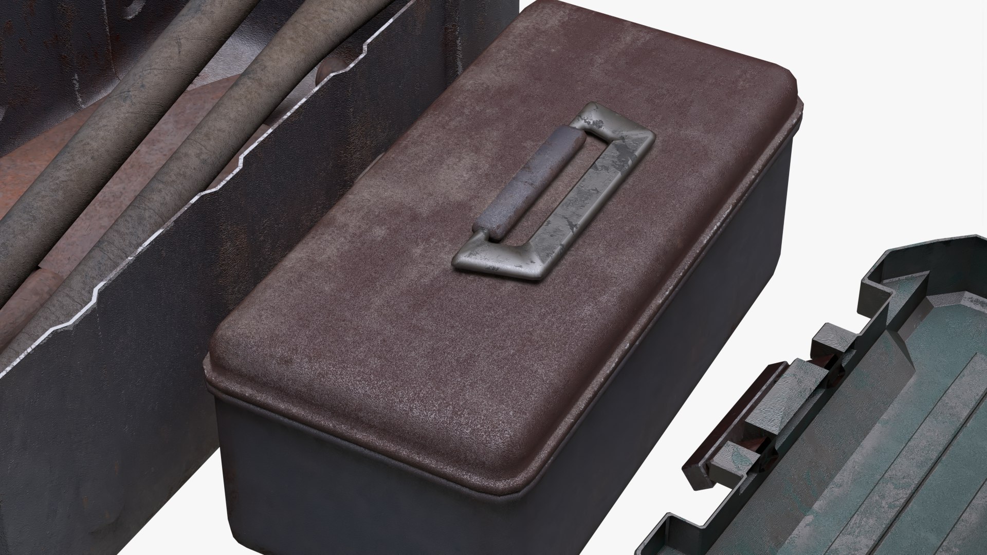 3D Model Old Dirty Full Detailed Toolbox - TurboSquid 2184671