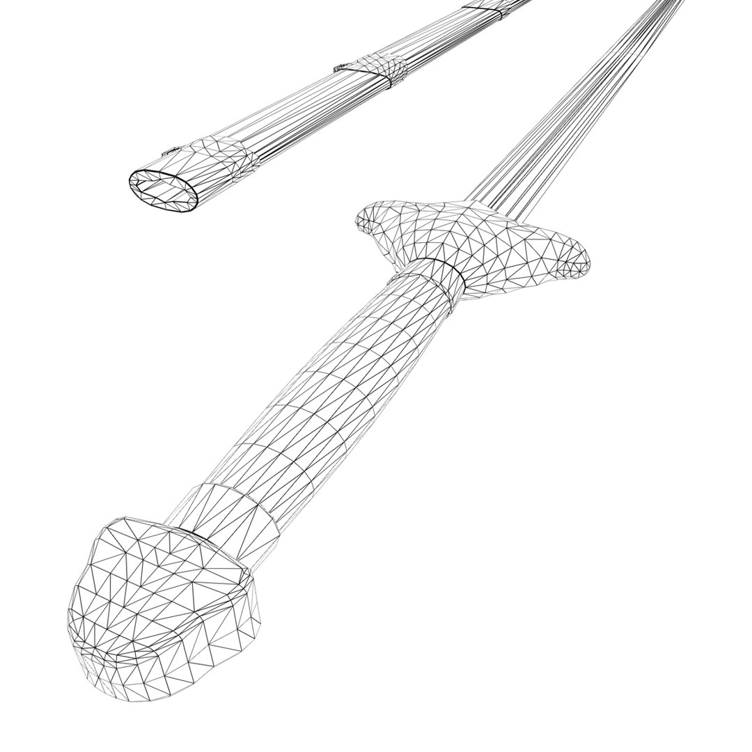 3D Chinese Jian Sword Model - TurboSquid 1729964