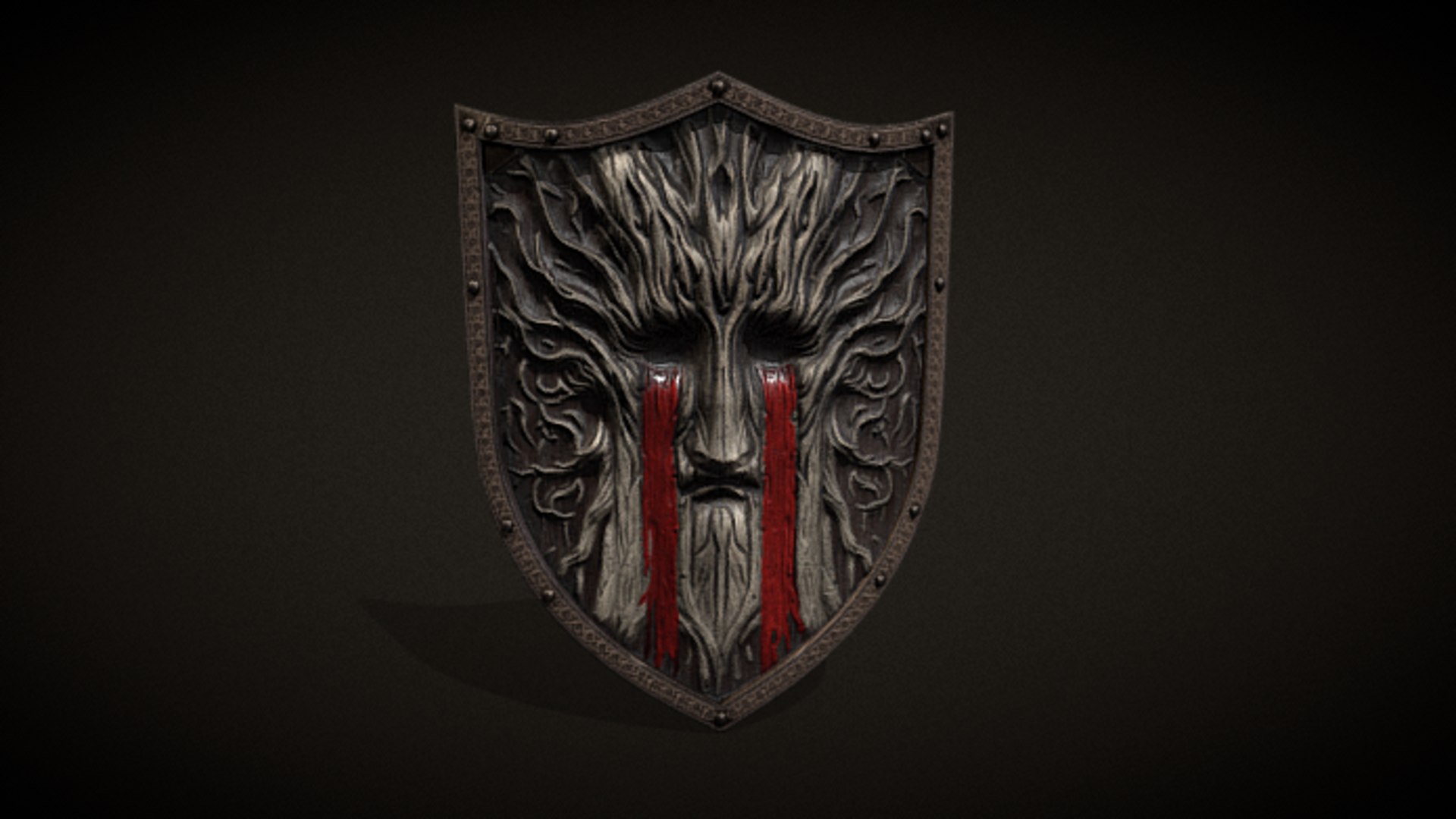Bloodroot Shield 3D Model - TurboSquid 2188780