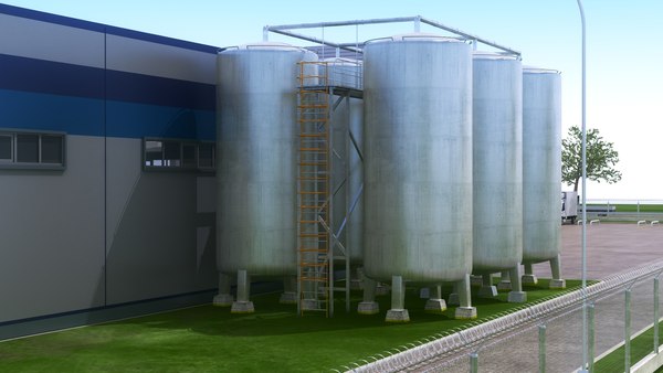 3D factory realistic - TurboSquid 1679985