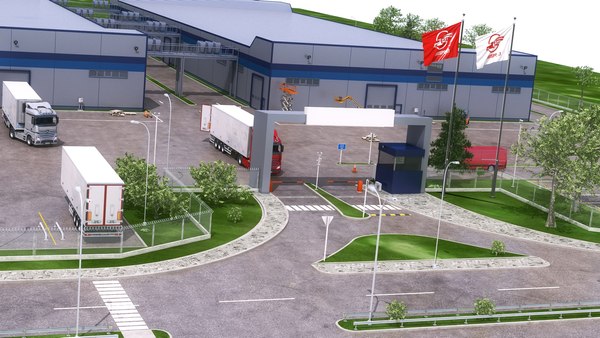 3D factory realistic - TurboSquid 1679985