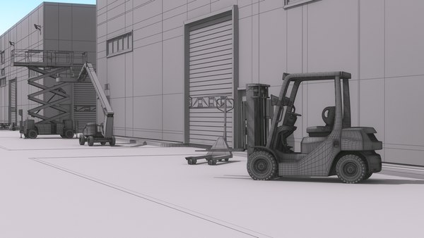 3D factory realistic - TurboSquid 1679985