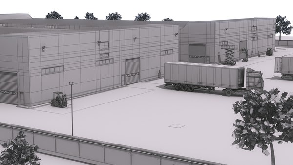 3D factory realistic - TurboSquid 1679985
