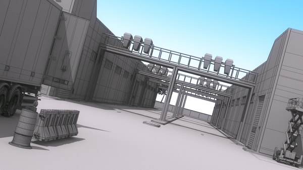 3D factory realistic - TurboSquid 1679985
