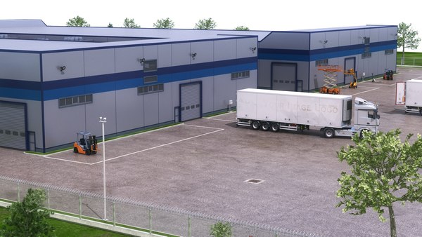 3D factory realistic - TurboSquid 1679985