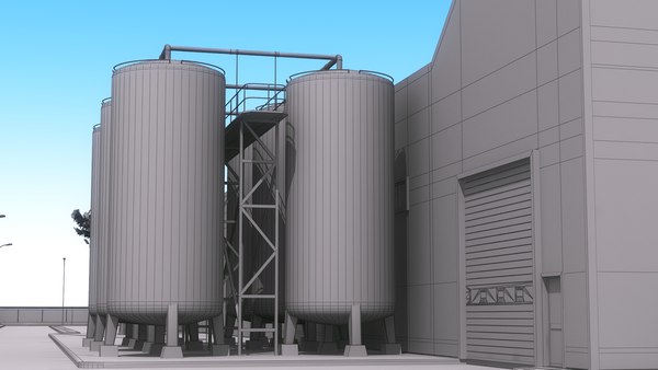 3D factory realistic - TurboSquid 1679985