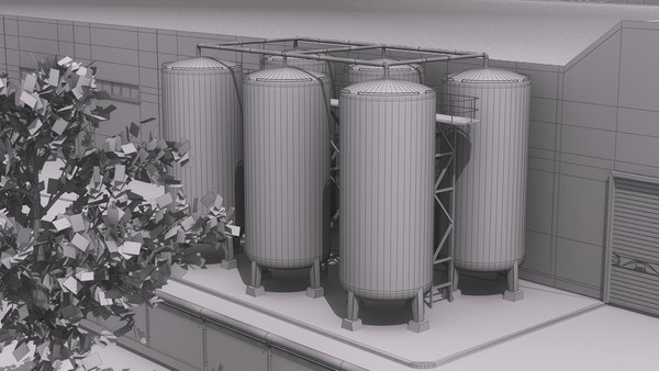 3D factory realistic - TurboSquid 1679985