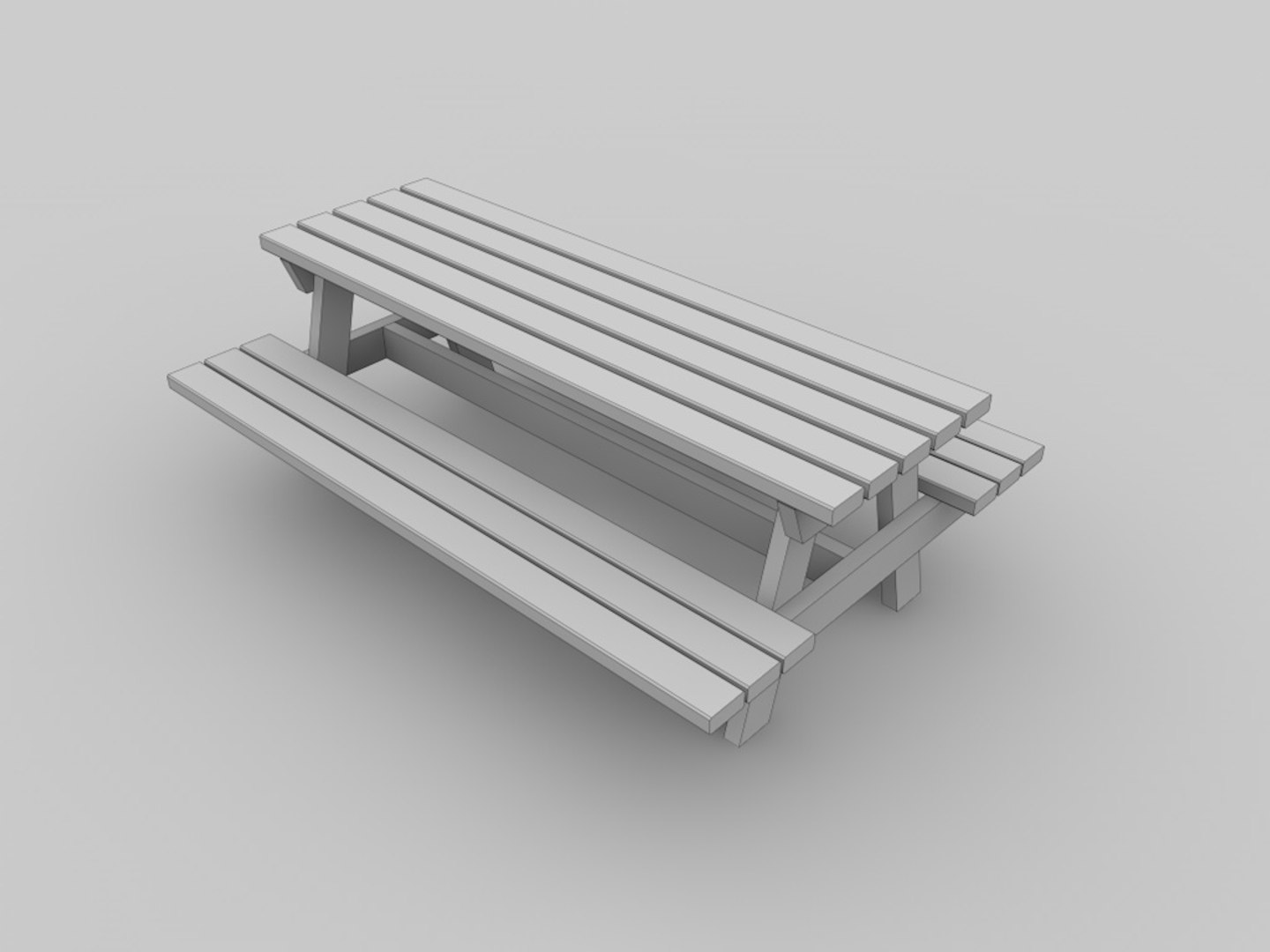 Free C4d Mode Picnic Table