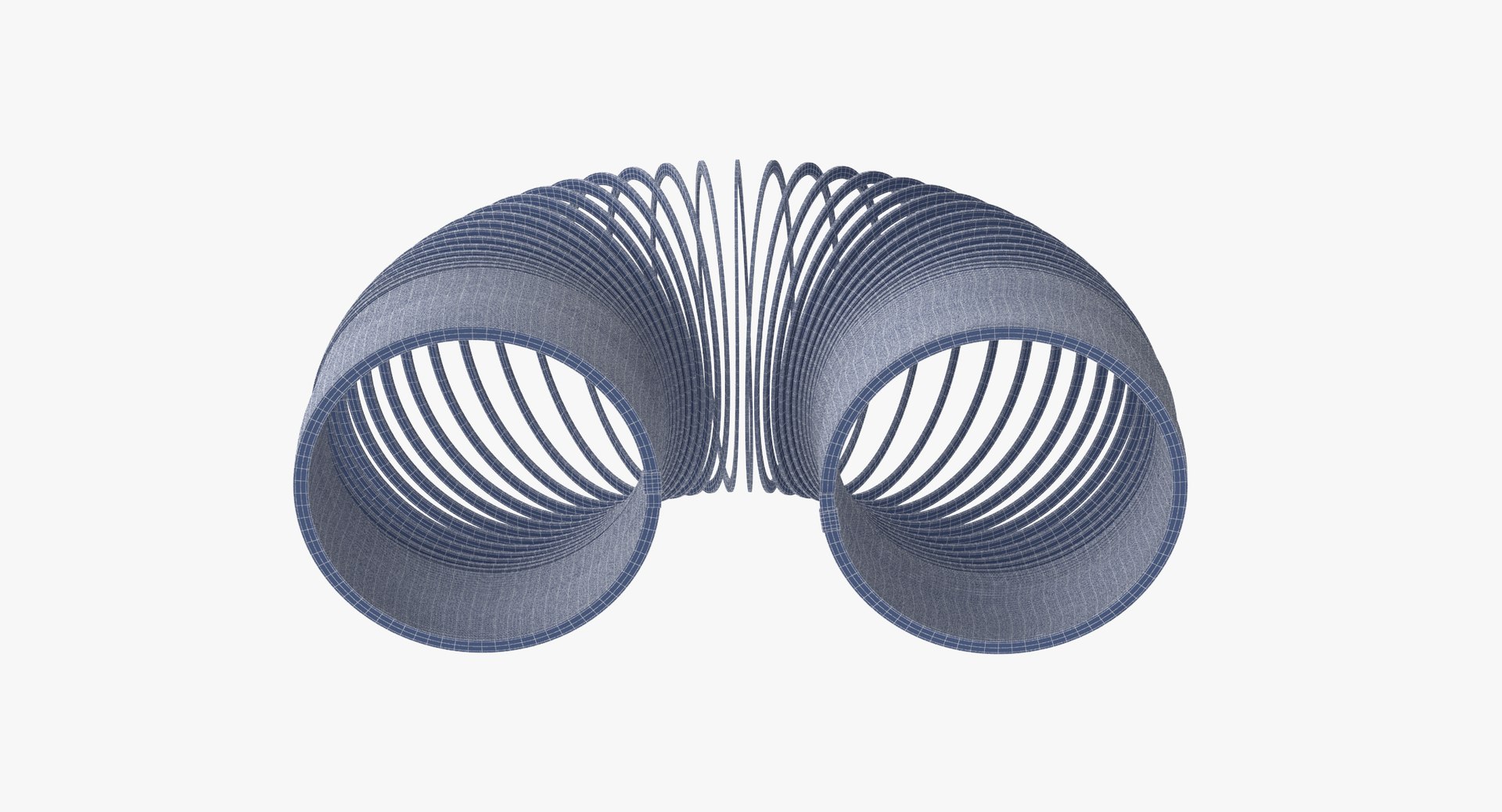 3d metal slinky 01 model