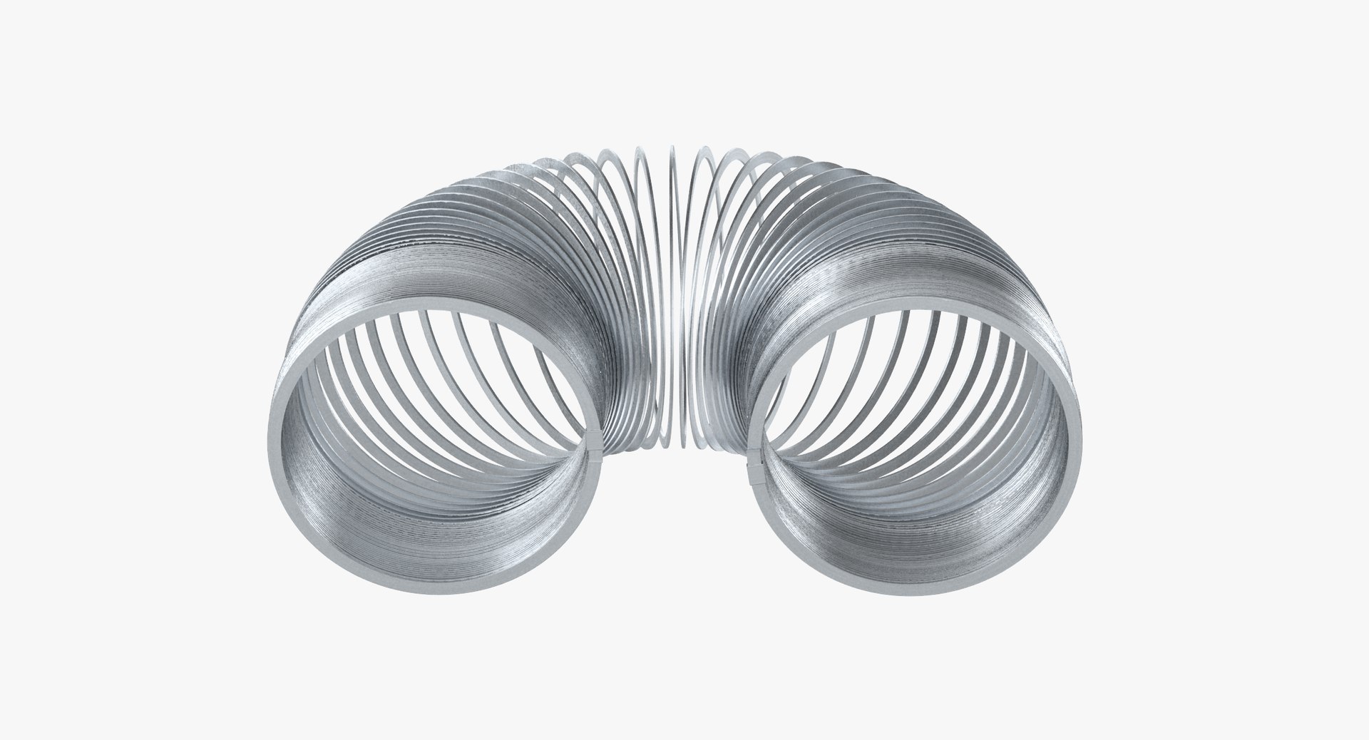 3d metal slinky 01 model