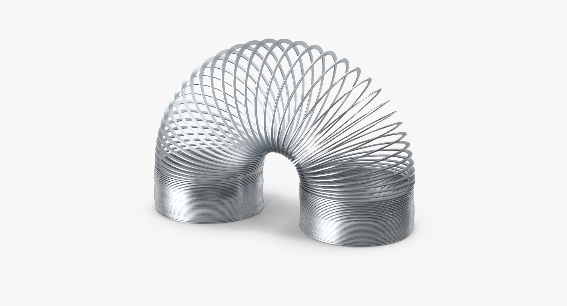 3d metal slinky 01 model