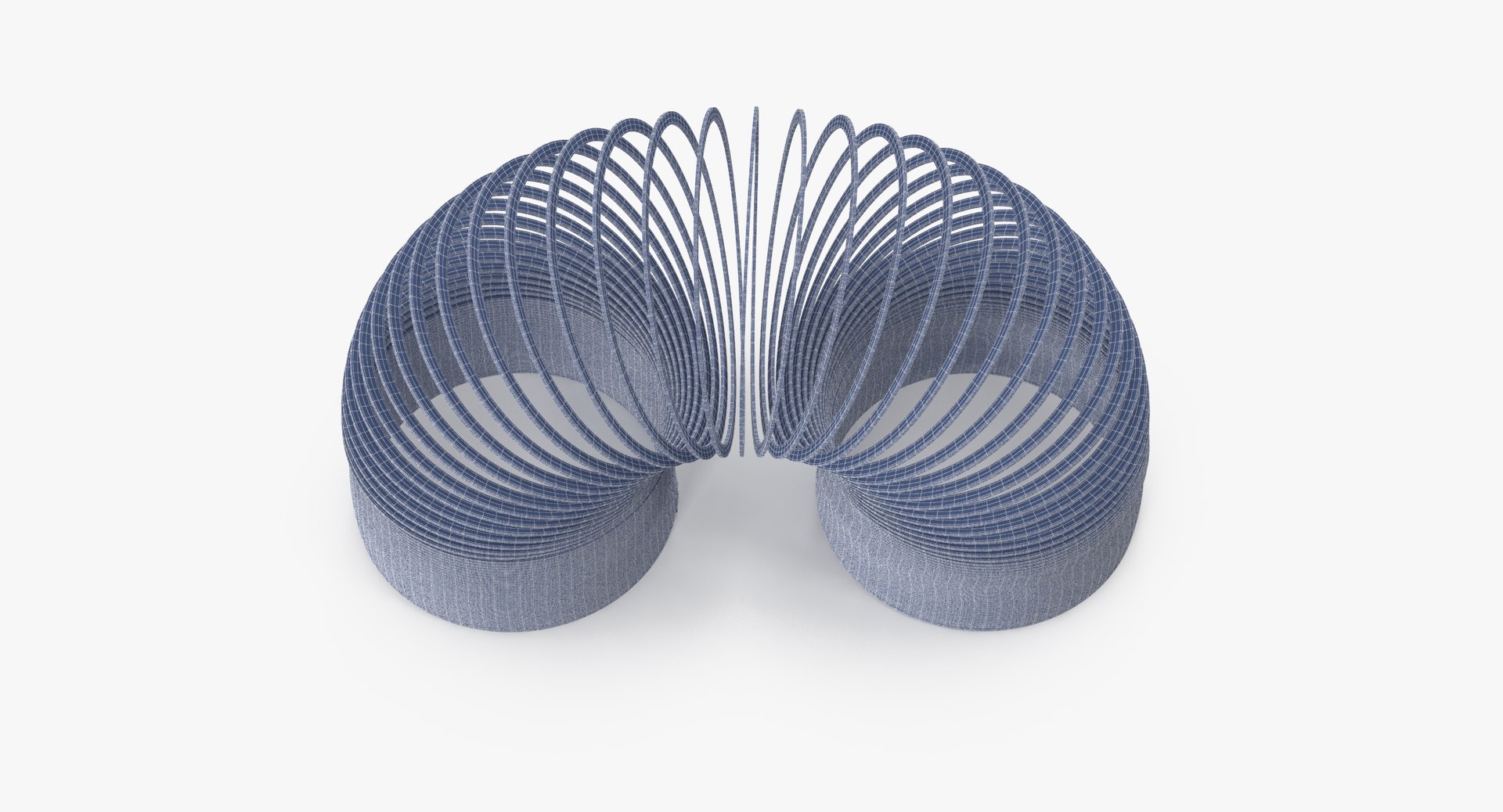 3d metal slinky 01 model