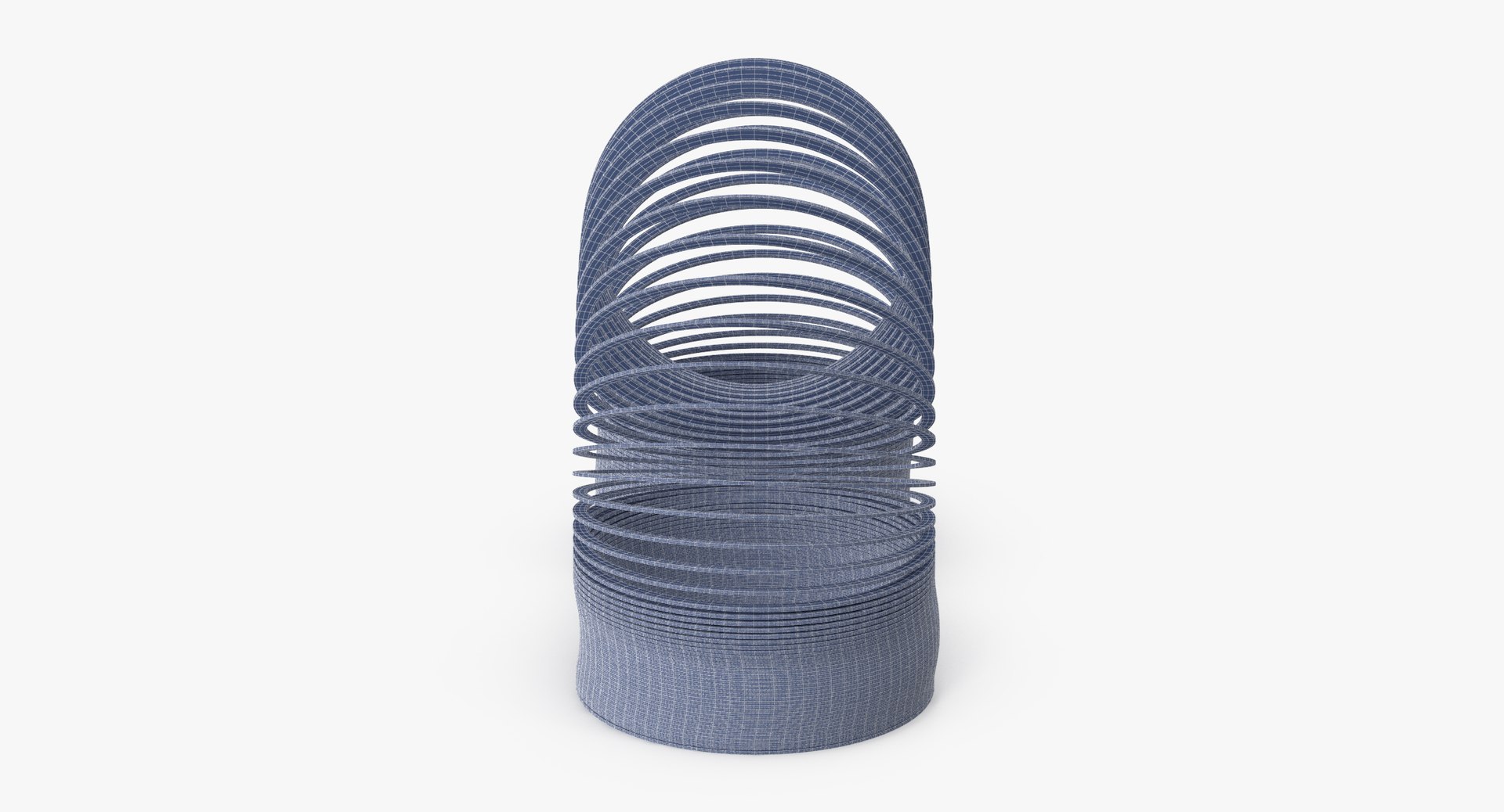 3d metal slinky 01 model