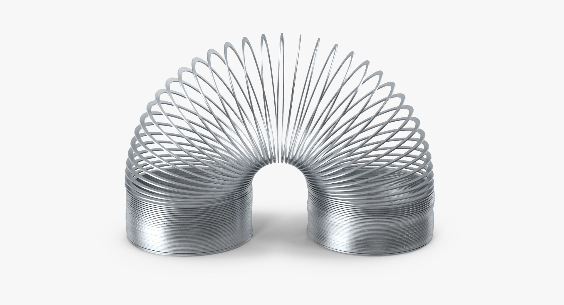 3d metal slinky 01 model
