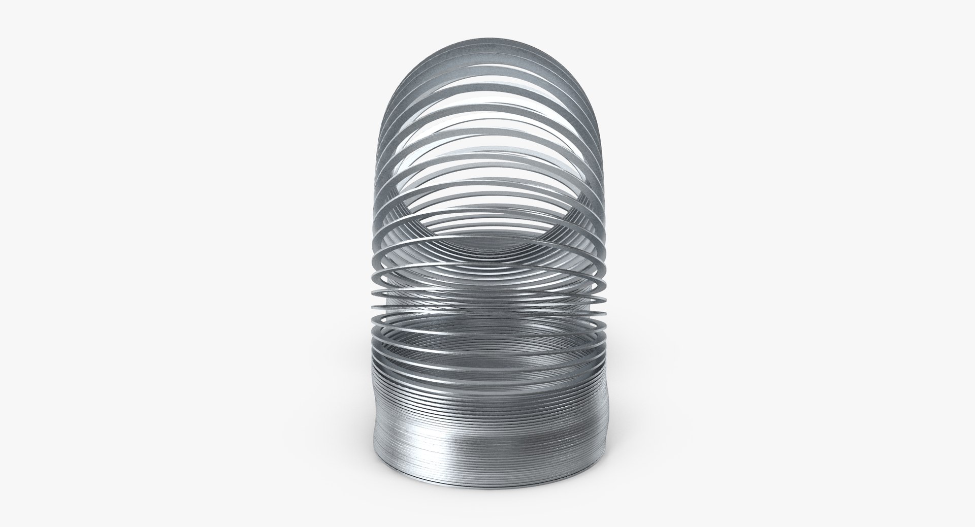 3d metal slinky 01 model