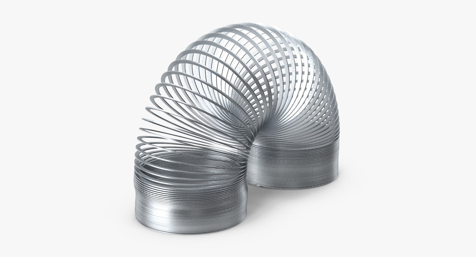 3d metal slinky 01 model