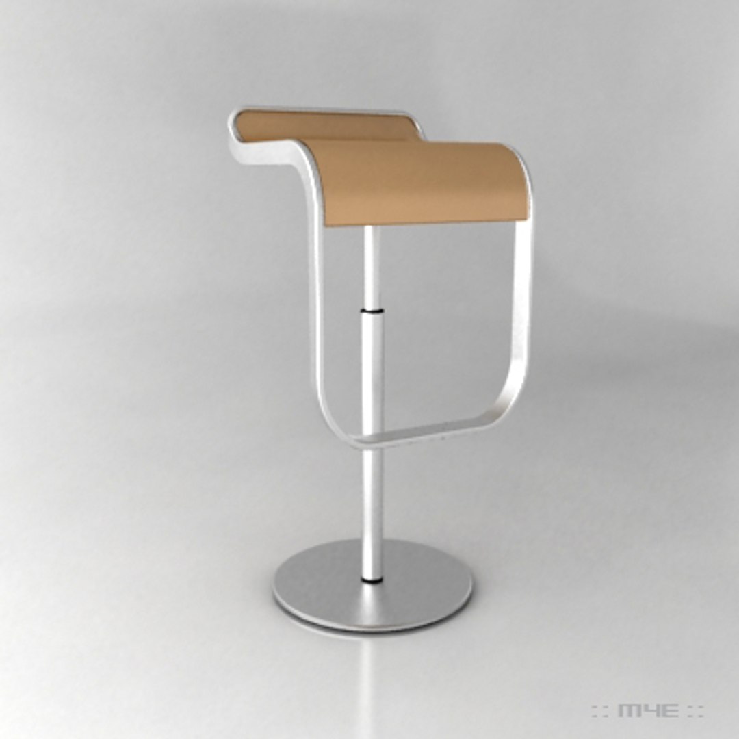 3d Contemporary Kitchen Bar Stool Model
