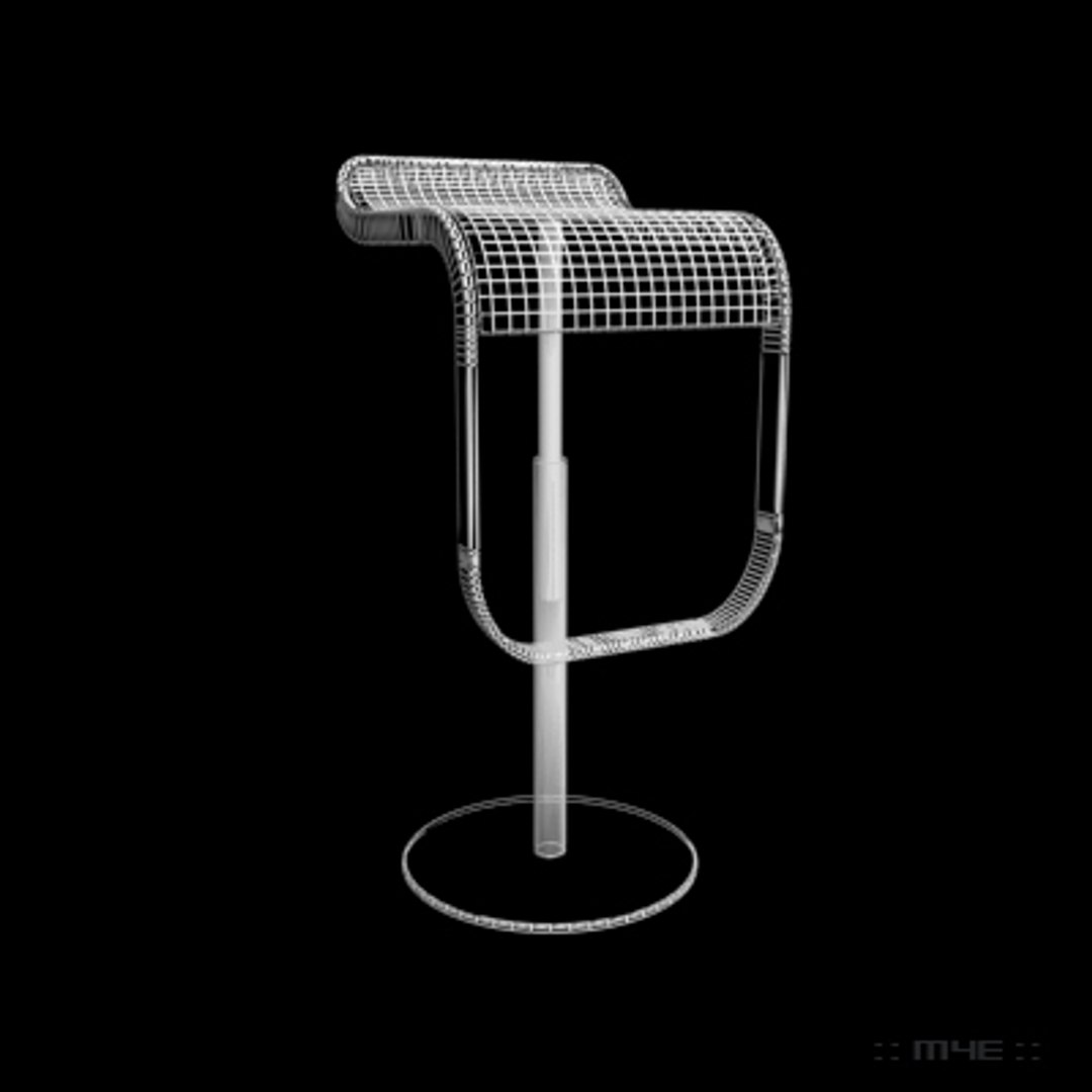 3d Contemporary Kitchen Bar Stool Model