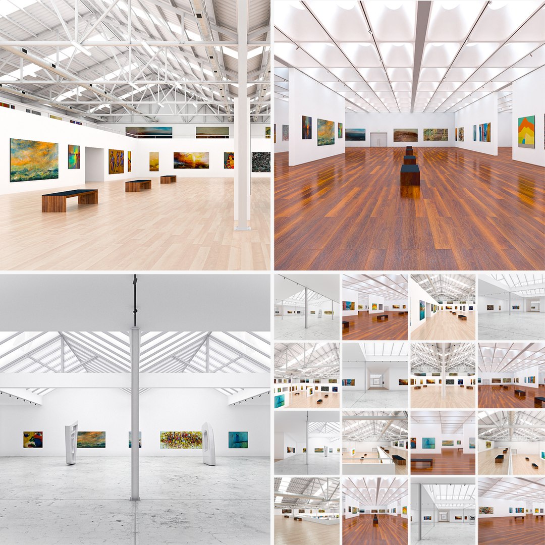 3D Art Gallery Collection - TurboSquid 2086733