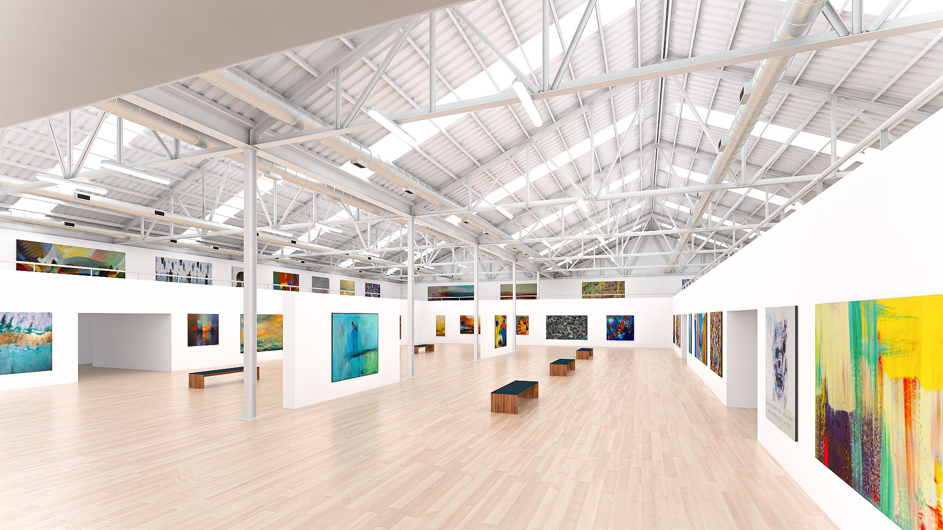 3D Art Gallery Collection - TurboSquid 2086733