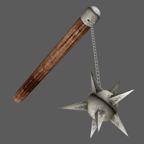 old worn english flail 3d max