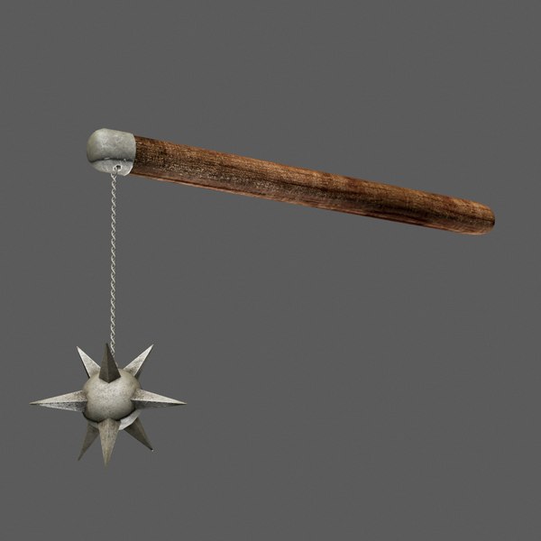 old worn english flail 3d max