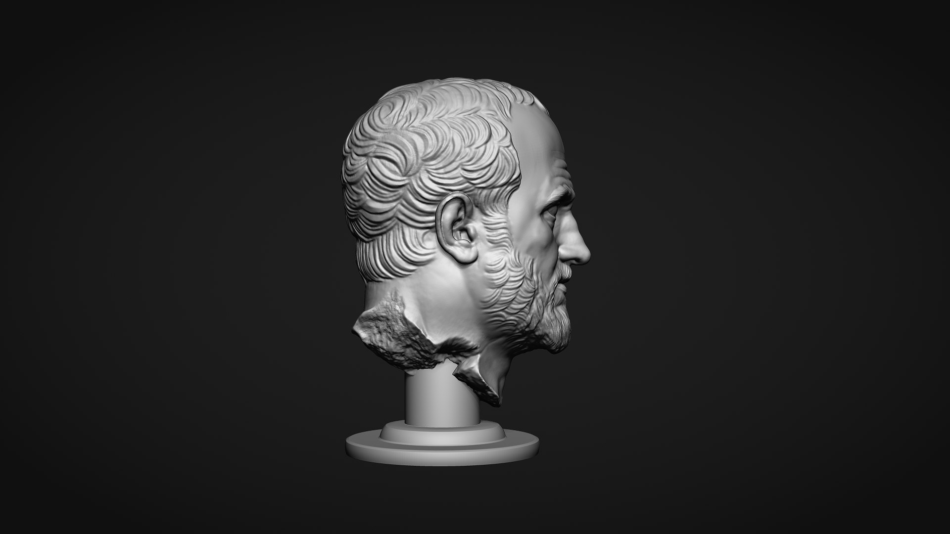 Roman Portrait Sculpture 3D Model - TurboSquid 2343827