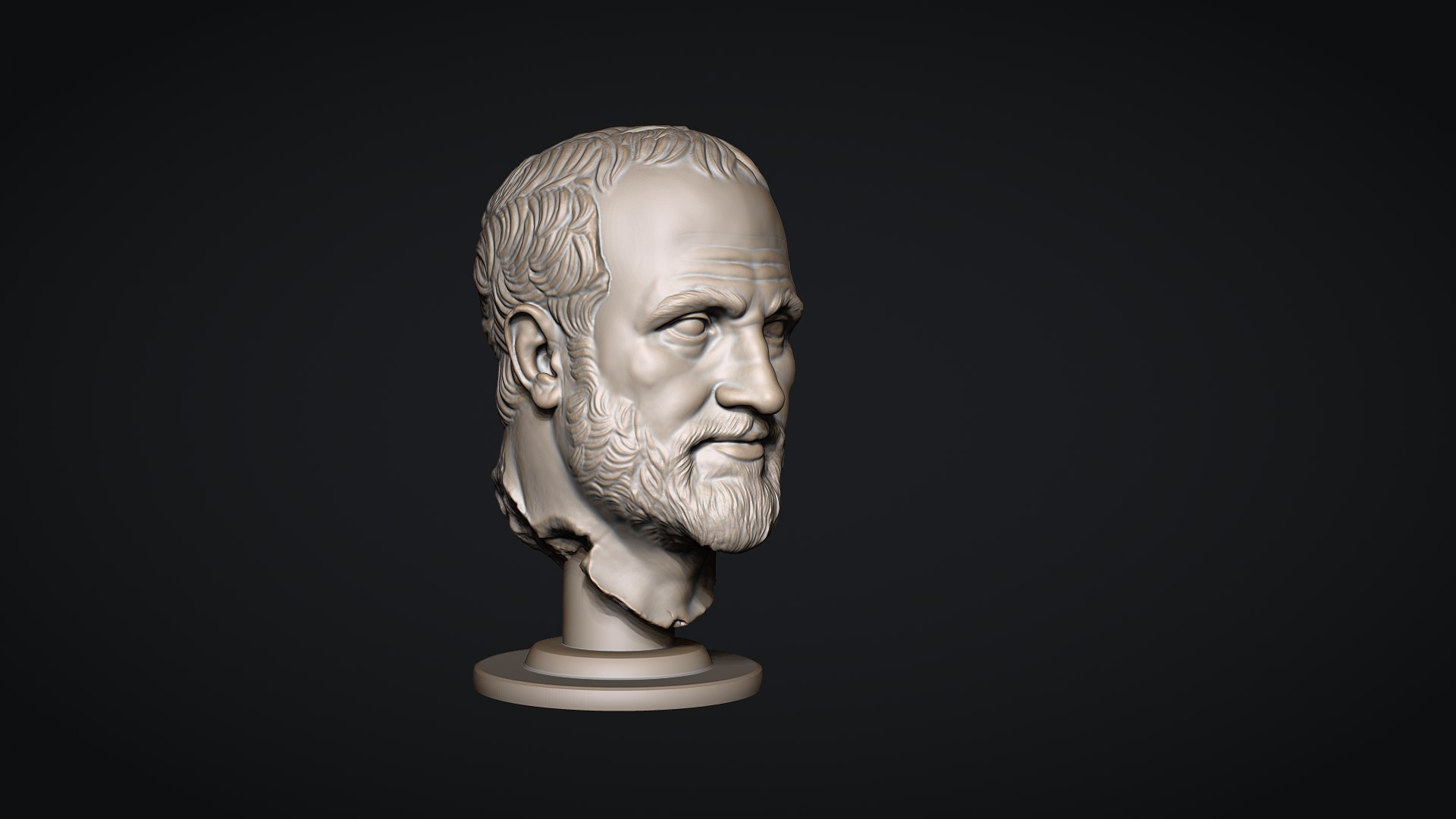 Roman Portrait Sculpture 3D Model - TurboSquid 2343827