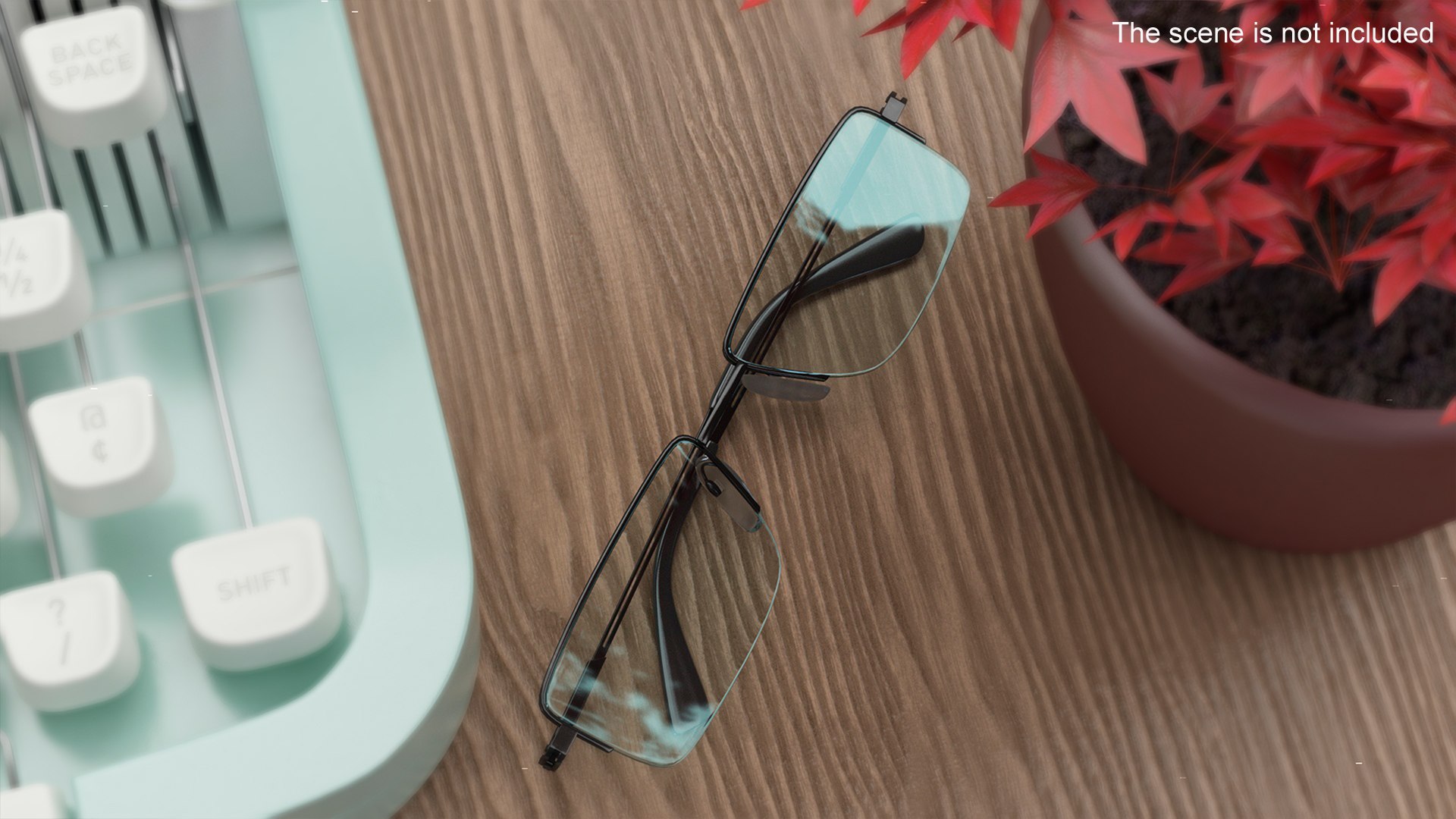 Rectangular Computer Glasses Folded 3D Model - TurboSquid 2146904