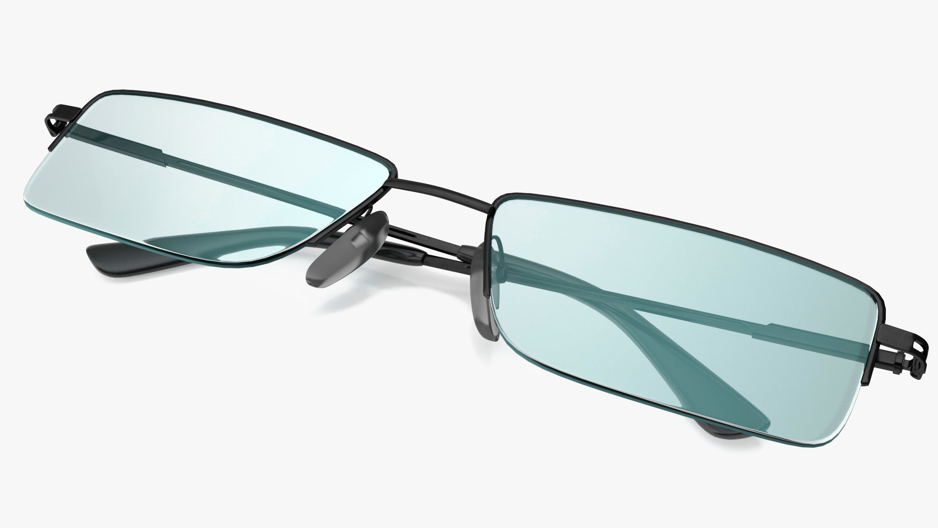 Rectangular Computer Glasses Folded 3D Model - TurboSquid 2146904